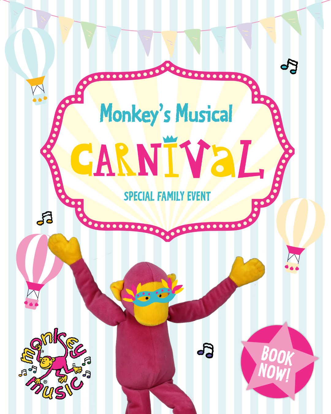 Monkey is going to the Carnival - Are you coming too? | Monkey Music