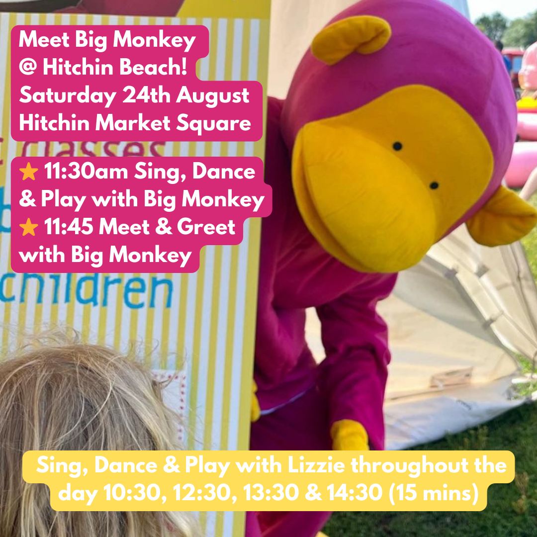 Are you ready to meet BIG MONKEY at Hitchin Beach on Saturday 24th ...